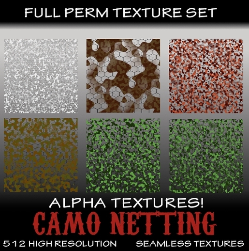 Second Life Marketplace - NIGHTMAIRE NET ALPHA TEXTURES